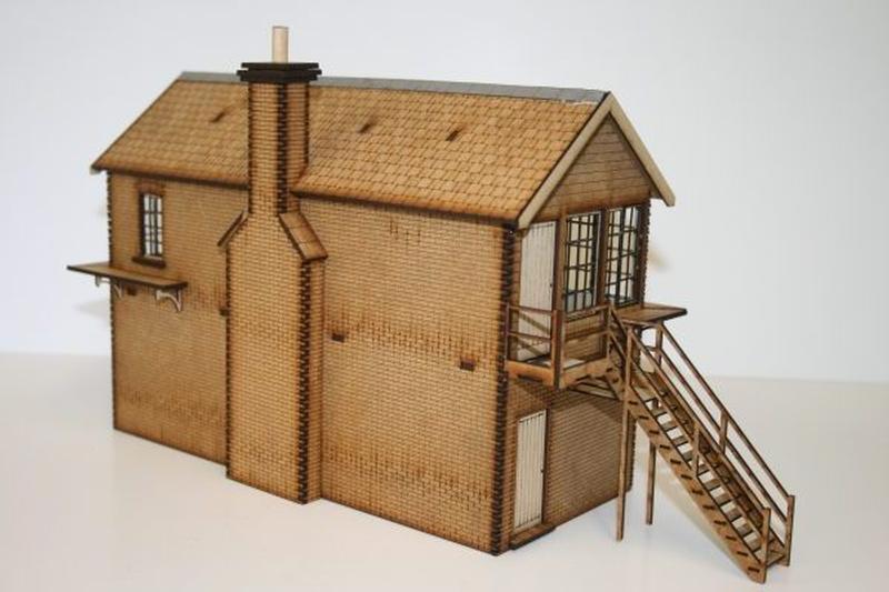 Fine Scale O Gauge Large Signal Box (Left Hand)